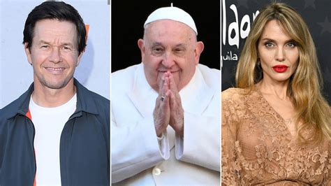 Pope Francis Met Many Stars Including Mark Wahlberg And Angelina Jolie