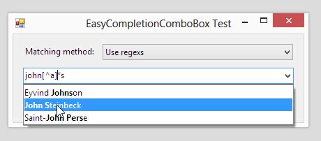 Combobox With Suggestions Based On Loose Character Search Codeproject