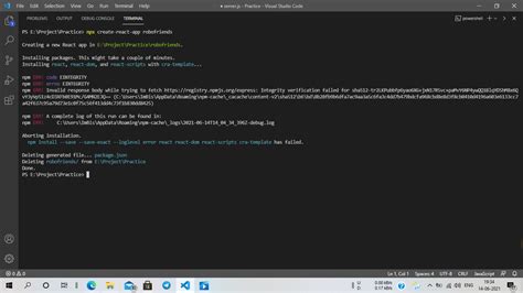 Javascript Getting Error While Trying To Create React App Stack Overflow