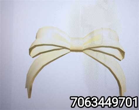 Simple Headbow Yellow Codes For Berry Avenue And Bloxburg Accessori