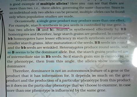 A Good Example Of Multiple Alleles Here You Can See That There Are More