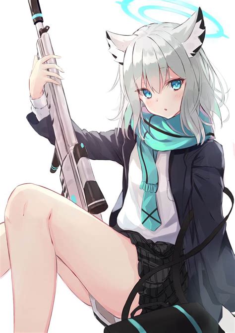 碧蓝档案 插画师ほーた的砂狼白子插画图片 Bobopic