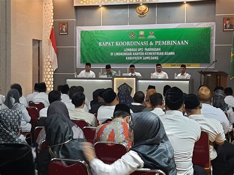 Baznas Gelar Rakor Pembinaan UPZ Madrasah Se Kabupaten Sumedang BAZNAS Kabupaten Sumedang