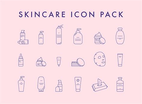 Ensemble Dicônes De Maquillage Et De Ligne Cosmétique Illustration