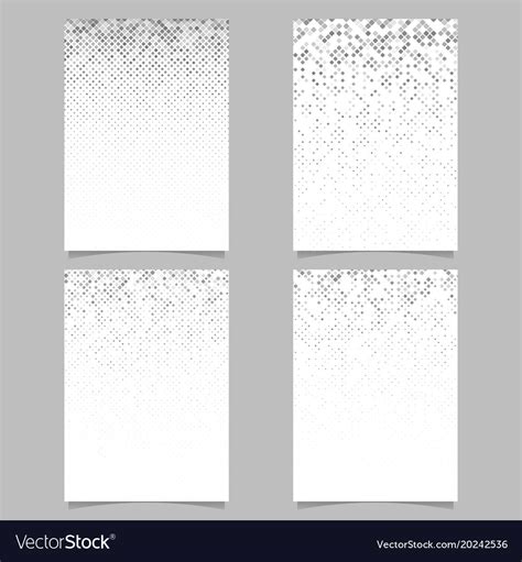 Square Pattern Poster Design Tiled Mosaic Cover Vector Image