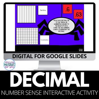 Halloween Comparing And Ordering Decimals Interactive Google Slides