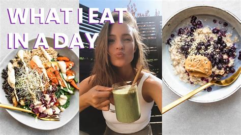 What I Eat In A Day Easy Vegan Recipes Youtube