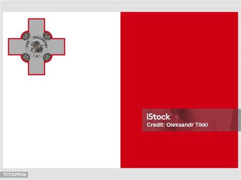 몰타 아름다운 국기입니다 원래 색상과 비율 심플하고 트렌디 한 플랫 디자인 웹 로고 아이콘 및 배경에 대한 벡터 그림 Eps10 모든 국가에서 플래그 세트 국가 관광명소에