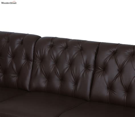 Buy Riosche L Shape Left Aligned Sofa With Lounger Leatherette Brown