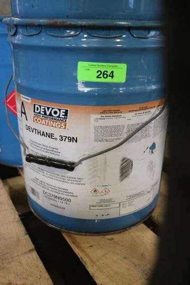 Devoe Devthane 379n Polyurethane Gloss Enamel White Tint A Base 3 9 Gal Lawler Auction Company
