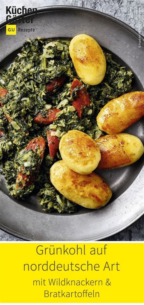 Grünkohl auf norddeutsche Art mit Wildknackern und Bratkartoffeln Yemek Tarifi Ayva