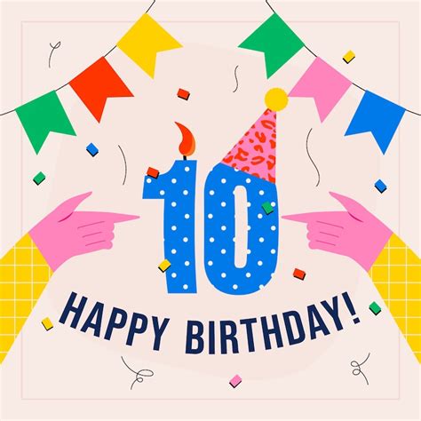 Images De Joyeux Anniversaire 10 Ans Téléchargement Gratuit Sur Freepik
