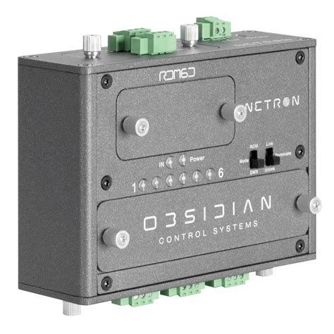 Obsidian Rdm 6d Dmx Rdm Data Splitter 1 X 6 Rj45 Phoenix Din Rail