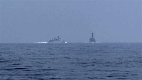 Chinese Warships Unsafe Maneuver Near Us Destroyer