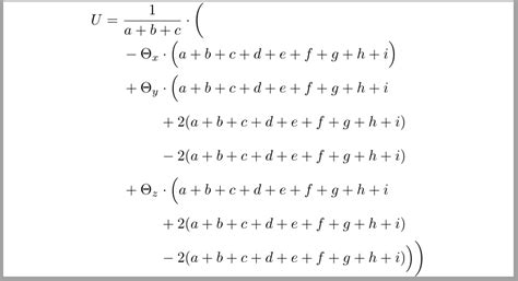 Horizontal Alignment Advanced Typsetting Multiline Equation Tex