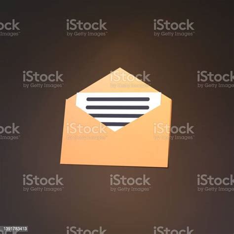 안에 메모가있는 열린 편지의 아이콘입니다 들어오는 메시지입니다 3d 렌더링 0명에 대한 스톡 사진 및 기타 이미지 0명 3