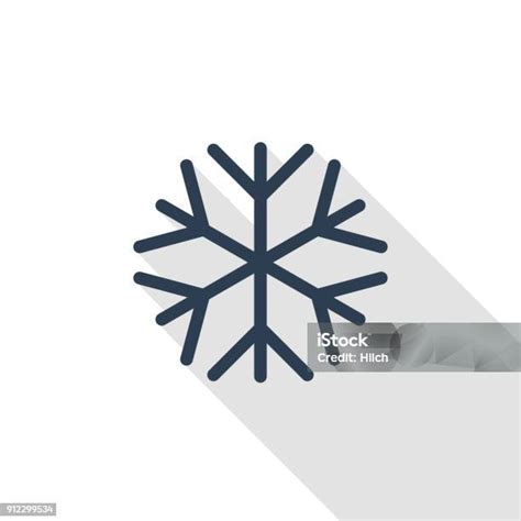 雪霜冬雪細い線フラット色のアイコン線形ベクトル記号ですカラフルな長い影デザイン お祝いのベクターアート素材や画像を多数ご用意 お祝い