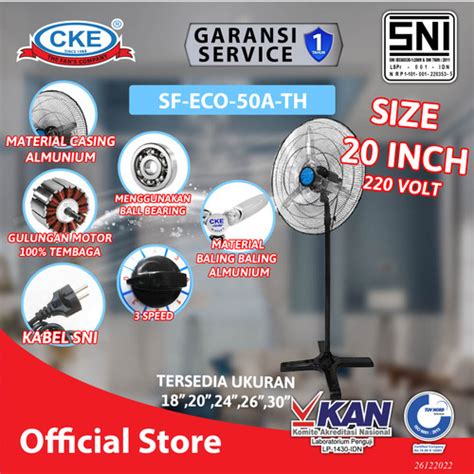 Jual Stand Fan Cke Sf Eco 50a Th 20 Inch Kipas Angin Berdiri Kipas Industri Kota Bandung Fan