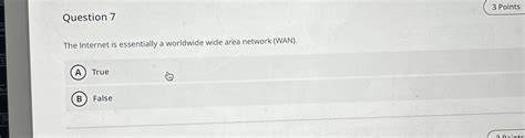 Solved Question 73 ﻿pointsthe Internet Is Essentially A