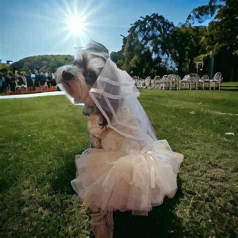 Dog Wedding Gown Dog Wedding Dress Dog Wedding Outfit Dog Wedding