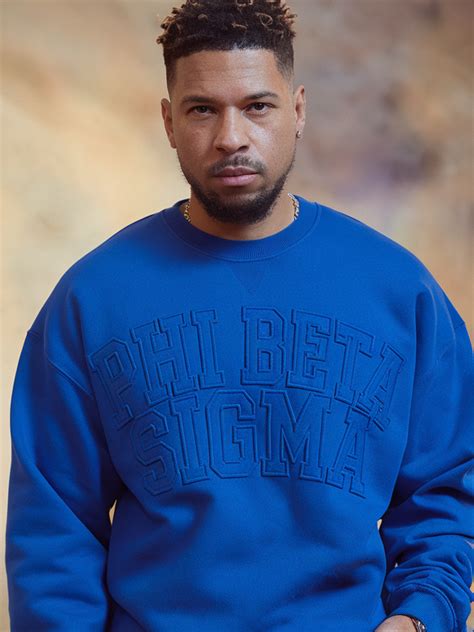 Phi Beta Sigma Raised Letter Crewneck Divine Nine Designs