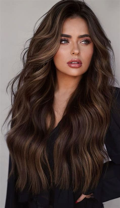 Dark Chocolate Brown Hair Color Ideas
