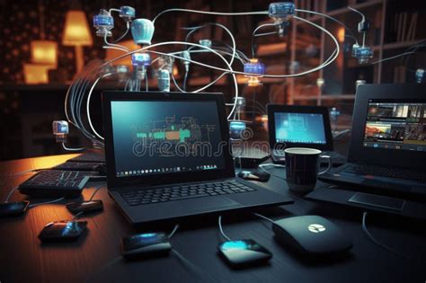 Diverse Computers And Devices Interconnected Within A Lan Environment
