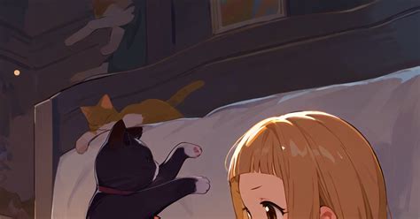 アイドルマスターシンデレラガールズ 仁奈ちゃんと長いねこ Ms Lightのイラスト Pixiv