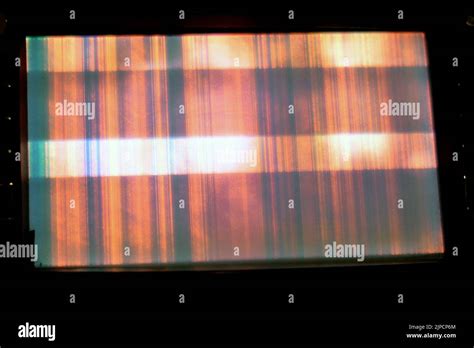 Broken Lcd Screen With Multiple Colors And Pixelations With Color