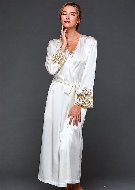 Moonlight Serenade Silk Long Robe Julianna Rae