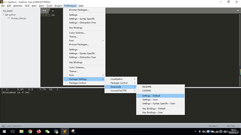 Sublime Text3 配置anaconda Python环境sublime Anaconda Csdn博客