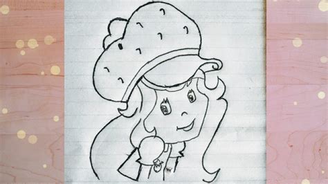 How To Draw Strawberry Shortcake Easy Drawing Tutorial Cartoon Images