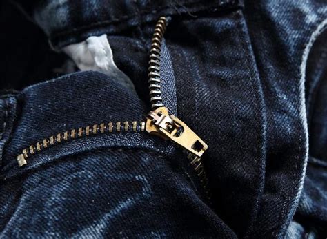 Biker Jeans Slim Straight Fit Denim Multi Zippers