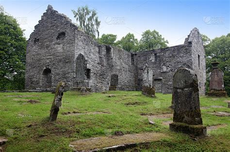英国苏格兰哥特式墓地遗址