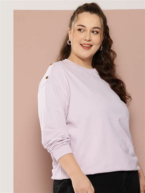 Buy Sztori Plus Size Drop Shoulder Sweatshirt Sweatshirts For Women