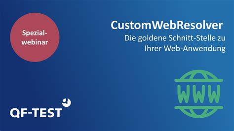 Customwebresolver In Qf Test Gui Testtool Für Java Web Android Und