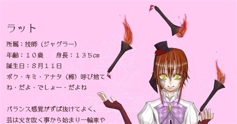 ぴく団】団員名簿 【ぴく団】ラット【技師】 すずるのイラスト Pixiv