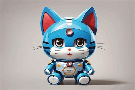 Doraemon Is The Name Of A Robot Cat Illustration Premium Ai Generated Vector