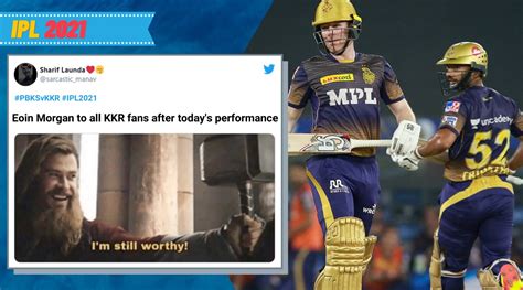 Ipl 2021 As Kkr Finally Wins Second Match Defeating Pbks Its Raining
