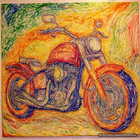 Ai创作图摩托车装饰画 形形色色的摩托车 绘画毕业展 速写摩托车 摩托车手工 丙烯画作品 青年绘画展 个人画展 个人美术展 光影摩托 个人艺术