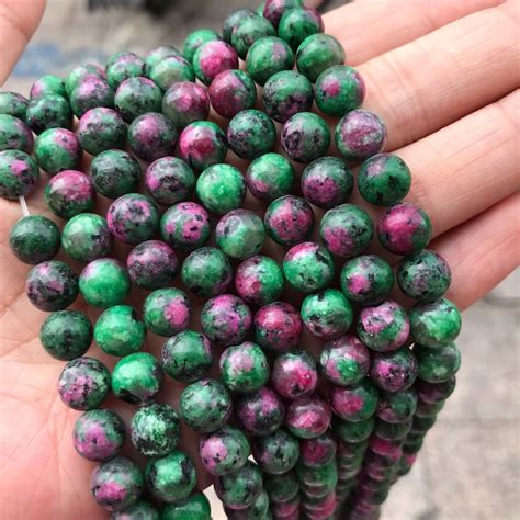 Ruby Zoisite Beads Etsy
