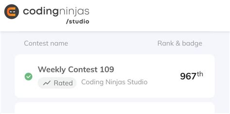 Rohit Chaurasia On Linkedin Cncontest Codingninjas