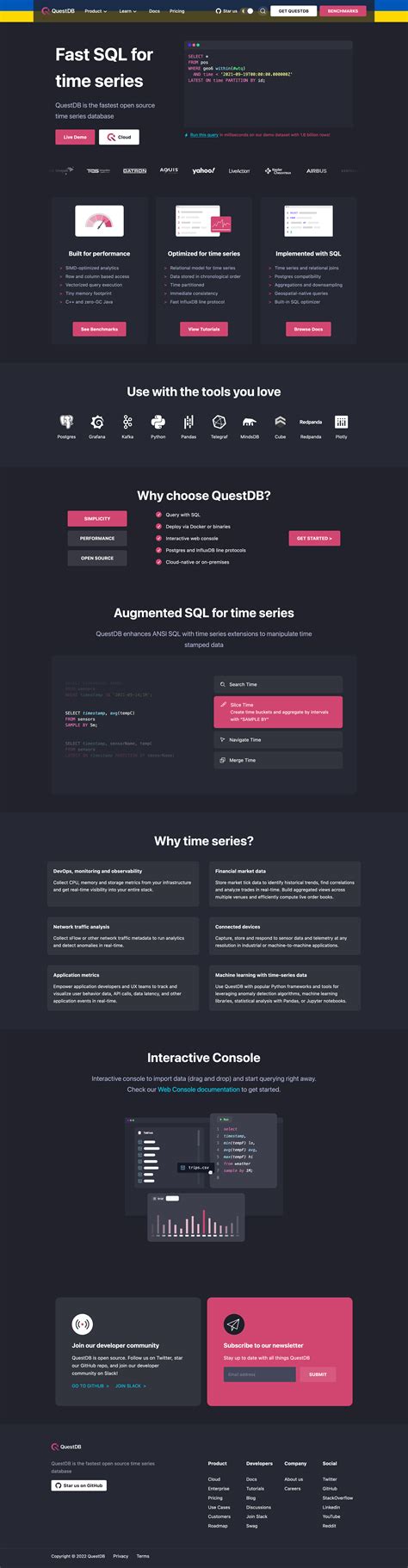 questdb 🛡️ · issue 114 · dwyl technology stack · github