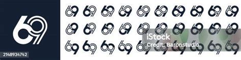 Collection Of Creative Number 69 Logo Designs Abstract Sixtynine Design