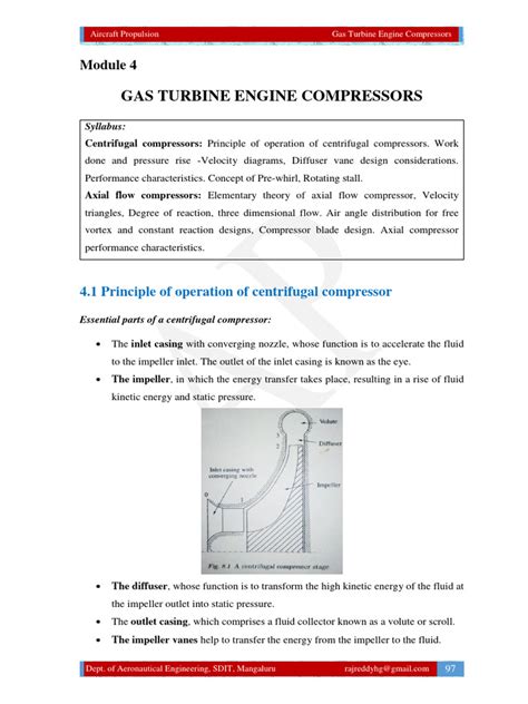 Module 4 Gas Turbine Engine Compressors Pdf Turbine Turbomachinery