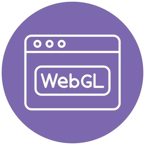 Webgl Icon Style 9484423 Vector Art At Vecteezy