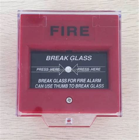 Manual Fire Alarm Push Button With Plastic Dust Cover Buy Break Glass Button Fire Alarm Button