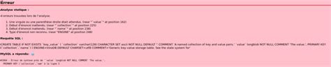 Drupal 8 Phpmyadmin Corriger Lerreur Syntax Error Near `value
