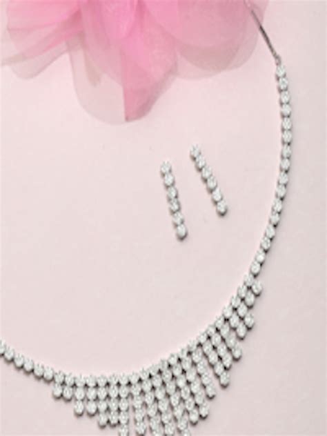 Buy Zavya 925 Sterling Silver Cubic Zirconia Studded Classic Regal