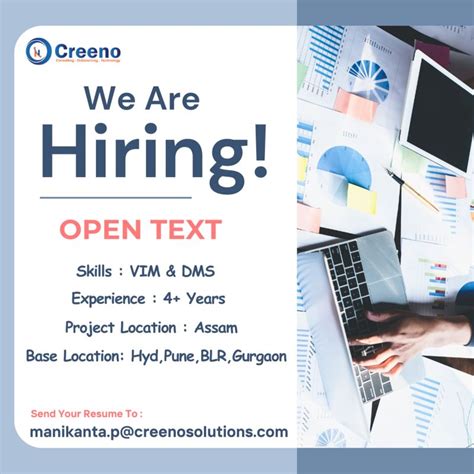 creeno solutions pvt ltd on linkedin hiring jobopportunity opentext